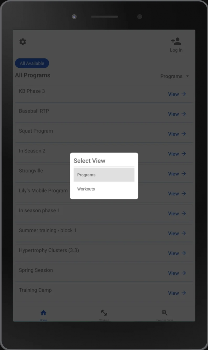 Creating a stand-alone workout – Perch